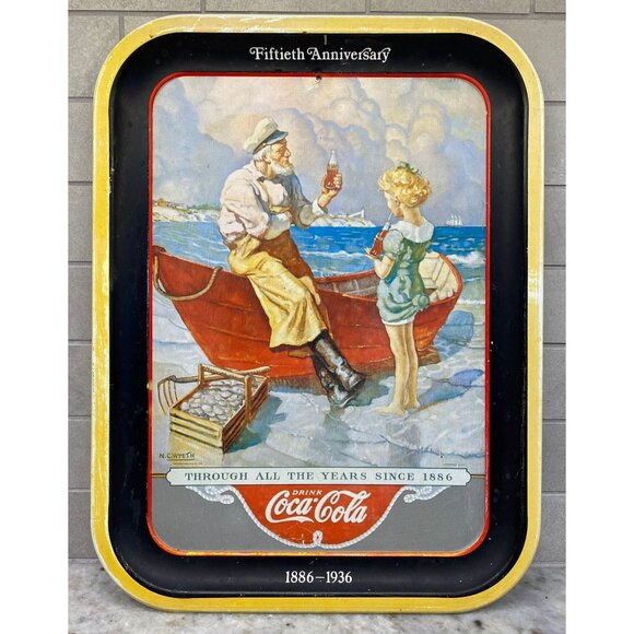 Coca Cola | Accents | Cocacola Sea Captain 5th Anniversary Tray | Poshmark